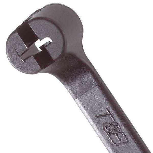 Ty-Rap Cable Tie, 18 in L, 5 in Max Bundle Dia., Black, Nylon 6/6, 120 ...