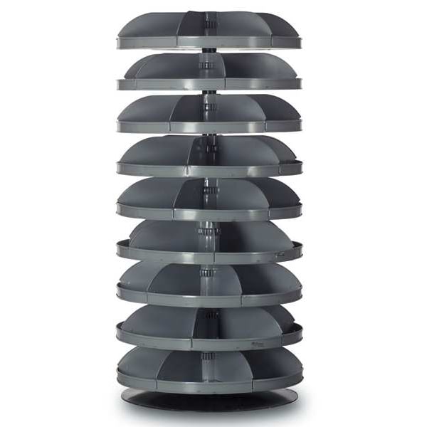 Durham Mfg Prime Cold Rolled Steel Revolving Storage Bin, 28 in D x 59 ...
