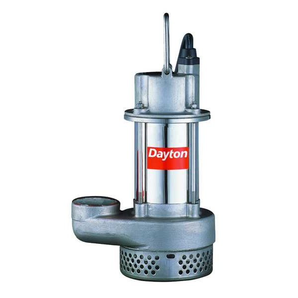 Dayton 1 HP 2" Plug-In Utility Pump 115 Float 1XHV5 | Zoro