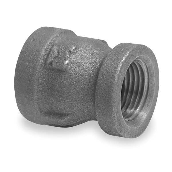 Zoro Select Reducer Coupling Reducer, 1" x 3/4" Pipe, FNPT, Malleable ...