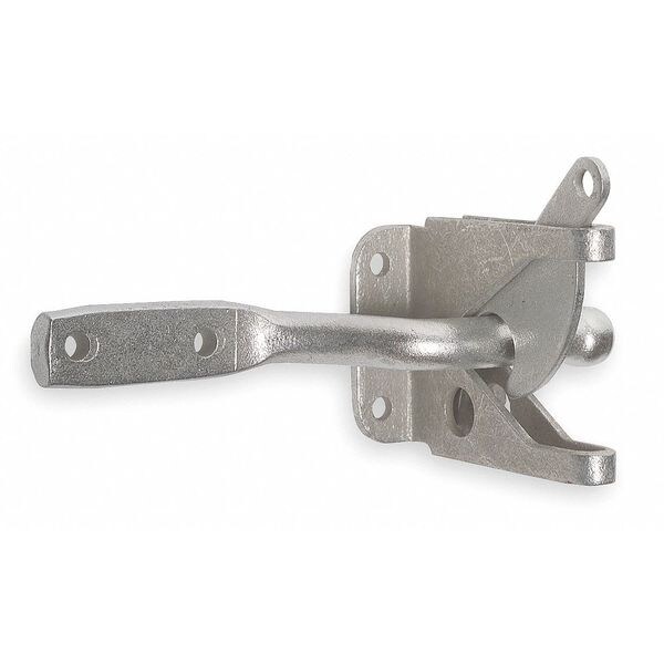 Zoro Select Self-Latching Gate Latch, 2 In. W, Silver 1XMN8 | Zoro
