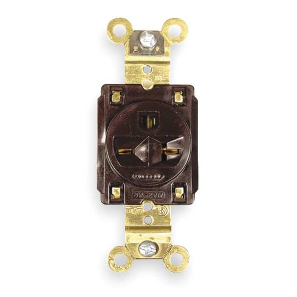 Hubbell Wiring Device-Kellems Straight Blade Receptacle, 6-20R, 20 A ...