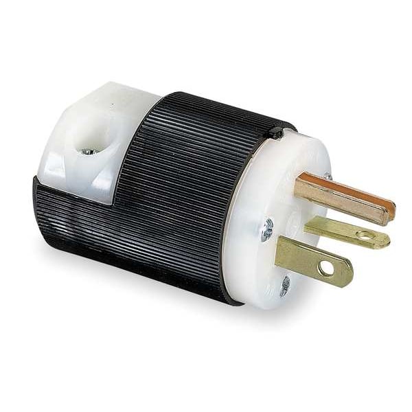 Hubbell Wiring Device-Kellems Straight Blade Plug, 6-20P, 20 A, 250V AC ...