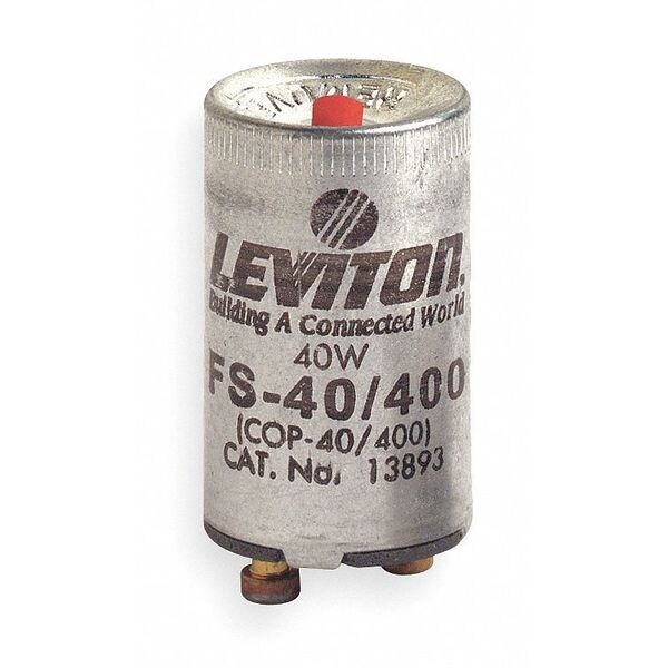 Leviton Lamp Starter, 40W, 2 pin FS-40/400 I24 | Zoro