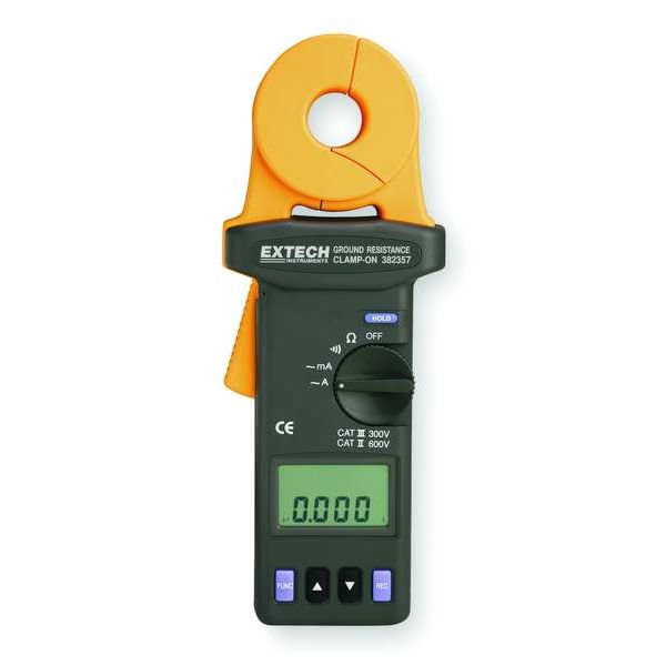 Extech Clamp On Earth Resistance Tster, 1500 Ohm 382357 | Zoro