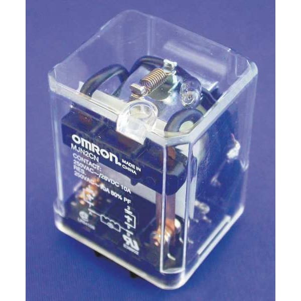 Omron General Purpose Relay, 24V DC Coil Volts, Square, 8 Pin, DPDT MJN2C-N-DC24 | Zoro