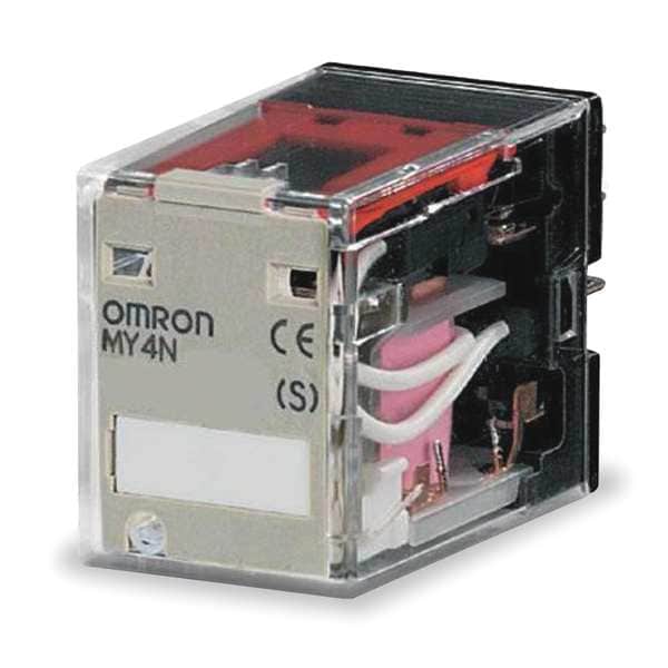Omron Plug-In, General Purpose Relay, Square, 5 A, 14, Quick Connect MY4N-AC220/240(S) | Zoro