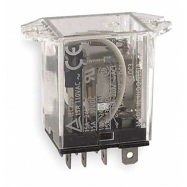 Omron Relay, 8Pin, SPDT, 15A, 24VDC LY1F-DC24 | Zoro