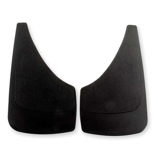 3M Splash Guards, 7 in X 13 in, Rubber, Black, 1 PR 1072700 | Zoro