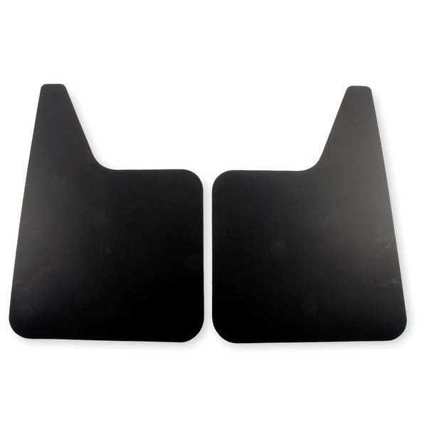 3M Splash Guards, 12 in X 18 in, Rubber, Black, 1 PR 1005700 | Zoro