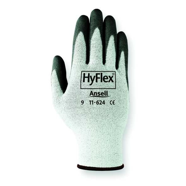 Ansell Cut Resistant Coated Gloves, A2 Cut Level, Black, 12 11-624 | Zoro Ansell Cut Resistant Coated Gloves, A2 Cut Level, Black, 12 11-624 | Zoro