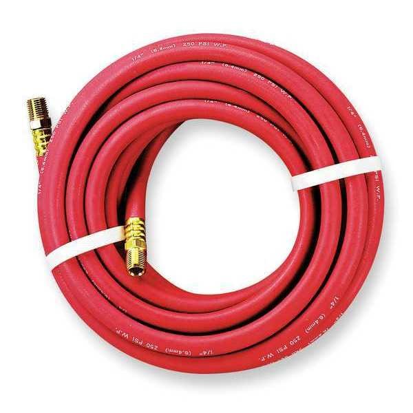 Continental 1/4" x 25 ft Nitrile Coupled Multipurpose Air Hose 250 psi RD 20027063 | Zoro