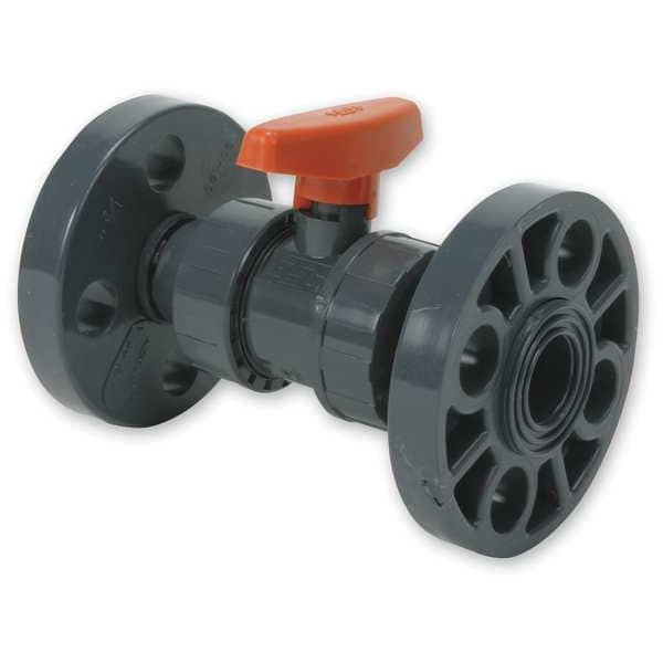Gf Piping Systems 3" Flanged PVC Ball Valve Inline True Union 161375084 ...