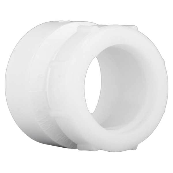 Zoro Select PVC Female Trap Adapter with Poly Nut, Hub x Socket, 1-1/2 ...