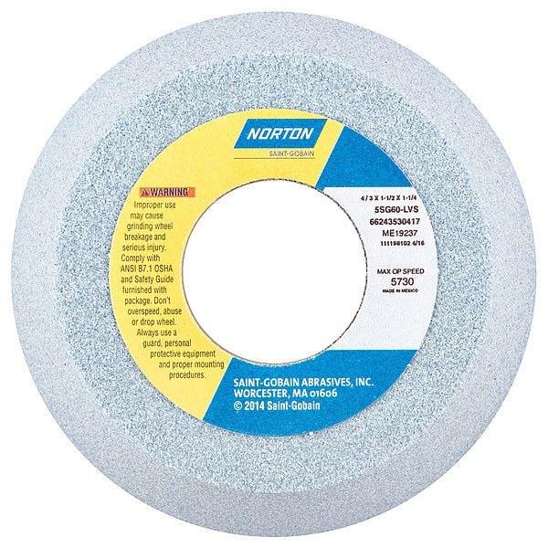 Norton Abrasives Flaring Cup Wheel, 4 Diax1.5 Tx1.25AH, PK5 66243530417 ...
