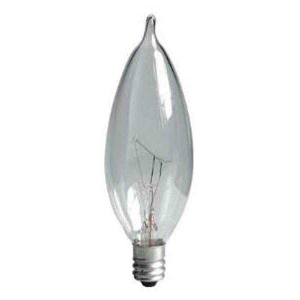 Current GE LIGHTING 25W, CA10 Incandescent Light Bulb 25CAC/L | Zoro