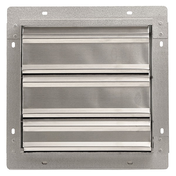 Dayton 12 in 15"H-W 5.75"L Alu Wall Backdraft Dampr, 12-1/2 in x 12-1/2 ...