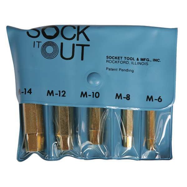 Sock It Out Screw Extractor Set, 5 Pc MEB-2 | Zoro