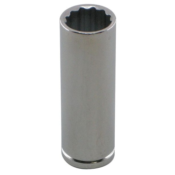 Westward WESTWARD 1/4 in Drive, 4.5mm Metric, Socket, 12 Points, Steel ...