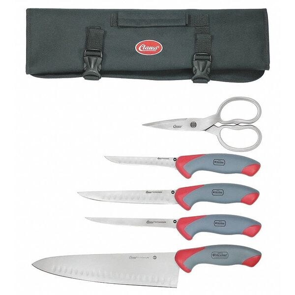 Clauss Field Dressing Knife Kit, Fine, 5 Knives 18680 | Zoro