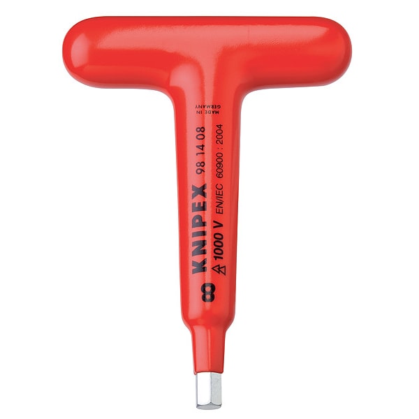 Knipex Metric Plain Hex Key Hex Key, 8 mm Tip Size, 4 3/4 in Long, 3 1/ ...