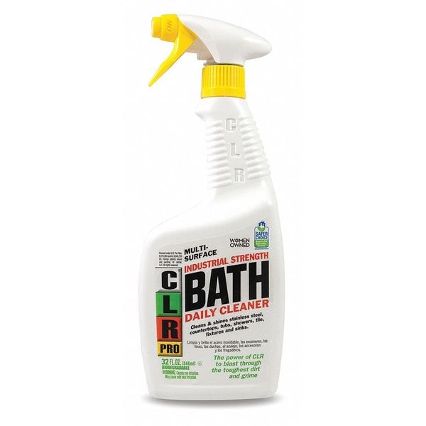 Clr CLR Bath Daily Cleaner, 32 oz. Spray, Multi-Surface G-BATH-32PRO | Zoro