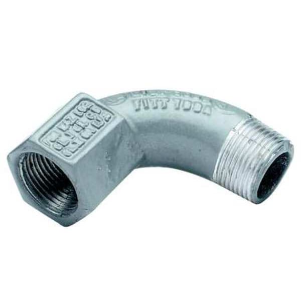 Hubbell Killark IMC 90 Deg Elbow, 3/4 in, Threaded, Aluminum, Powder ...