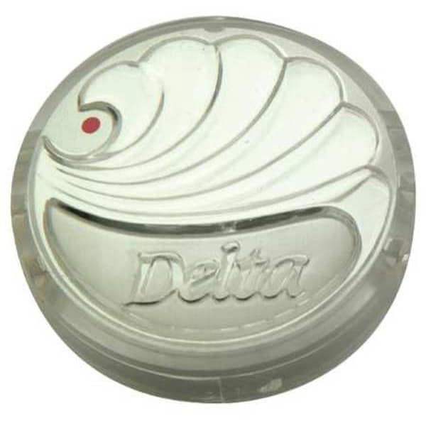 Delta Faucet Handle Buttons, Hot, Acrylic, PK10 RPB21912 | Zoro
