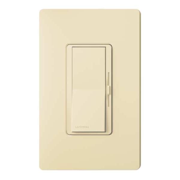 Lutron Lighting Dimmer, Decora Rocker, Ivory DVCL-253P-IV | Zoro