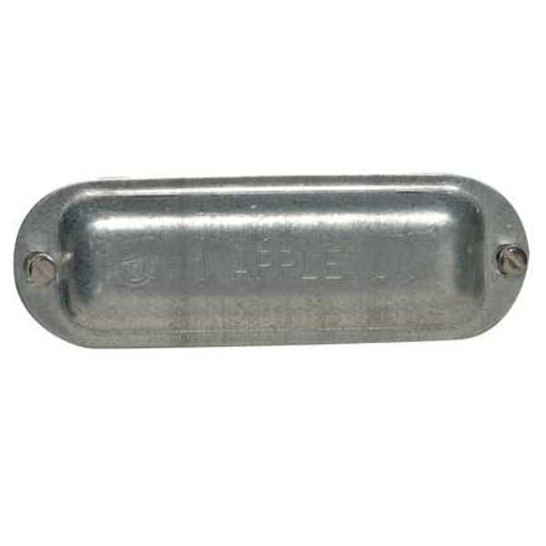 Appleton Electric Conduit Body Cover, 1 in., Steel, Form 35 K100 | Zoro