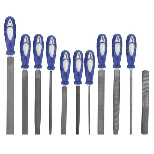 Westward Hand File Set, Bastard/Smooth, 11 Pc 10Z754 | Zoro