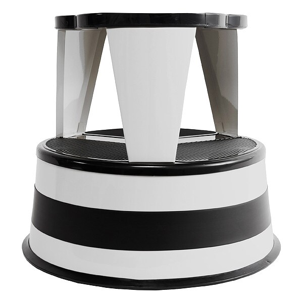 Cramer Rolling Step Stool, 350 lb Cap., 11 lb, Wht 1001-14 | Zoro