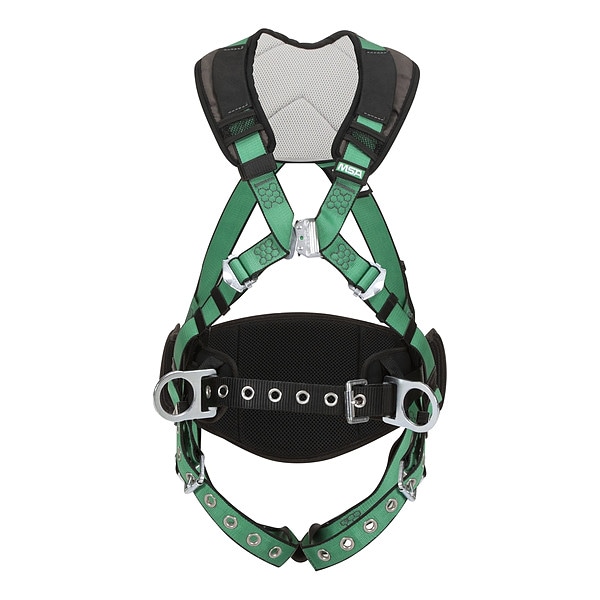Msa Safety Fall Protection Harness, XL, Polyester 10206138 | Zoro