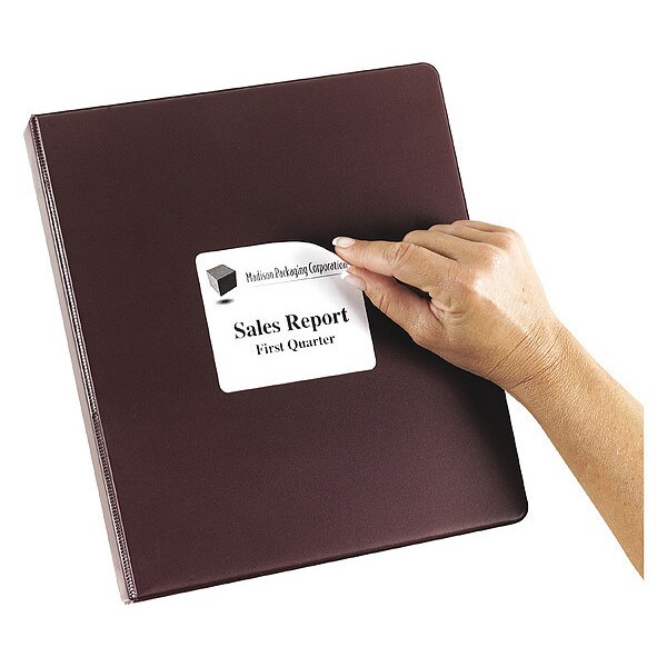 Avery Removable ID Labels, Removable, 3-1, PK150 7278206464 | Zoro