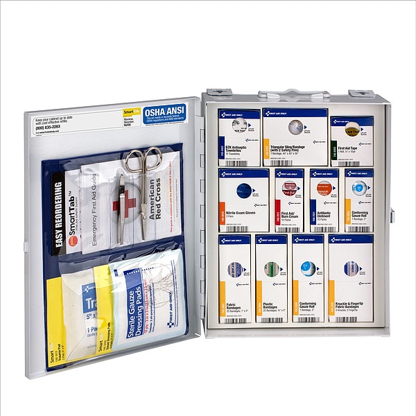 First Aid Only First Aid Kit, Serves 25 People, 1112 Components, ANSI ...