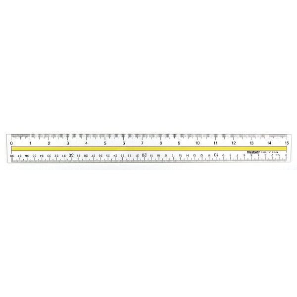 Westcott Ruler, 15 Inch, Data Highlight 10580 | Zoro