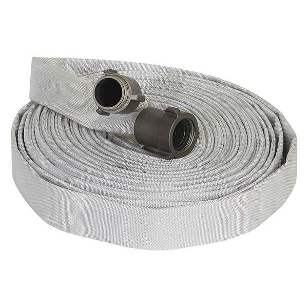 Forest-Lite Fire Hose, Single Jacket, 100 ft. Length, 1 1/2 in Hose ...