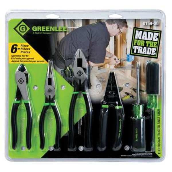 Greenlee General Hand Tool Kit, No. of Pcs. 6 0159-36 | Zoro