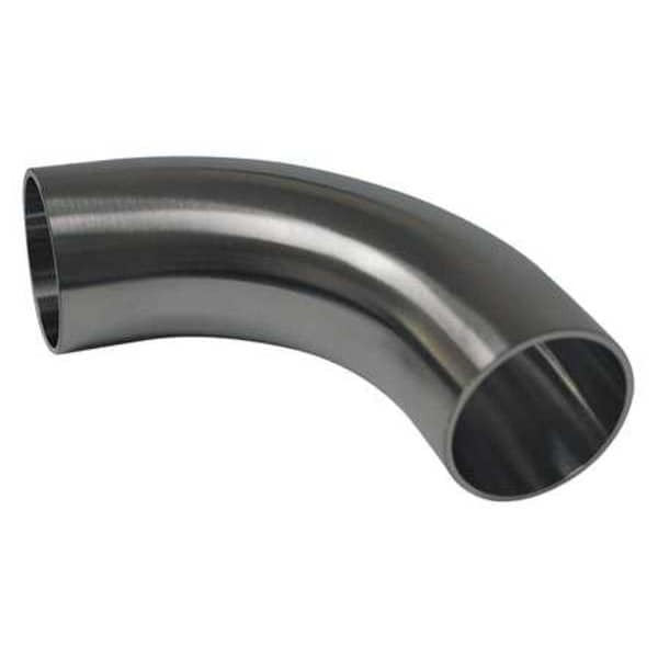 Zoro Select 4" Butt Weld T304 SS Long Tangent 90 Degree Elbow E2S4.0 | Zoro
