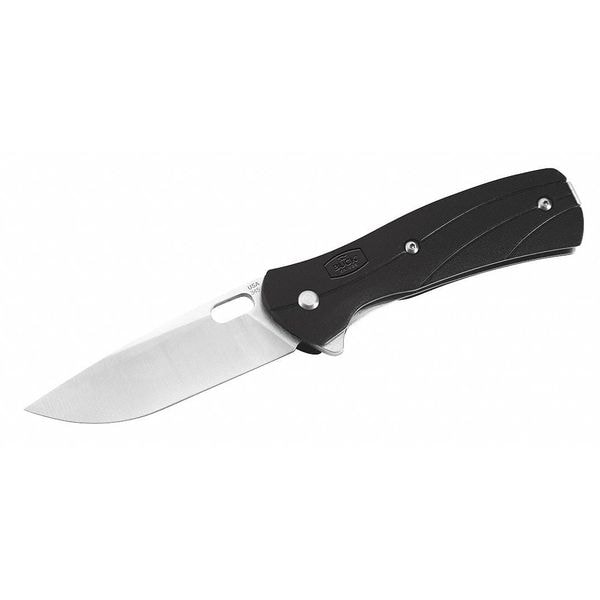 Buck Knives Folding Knife, Fine, Drop Point, Blk, 3-1/4 0345BKS | Zoro