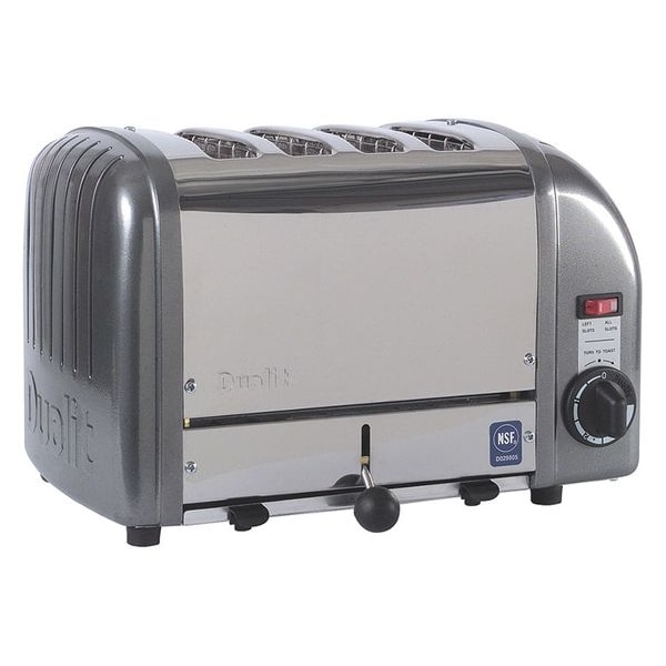 Cadco 13-1/2" 4-Slot Gray Toaster CTW-4M | Zoro