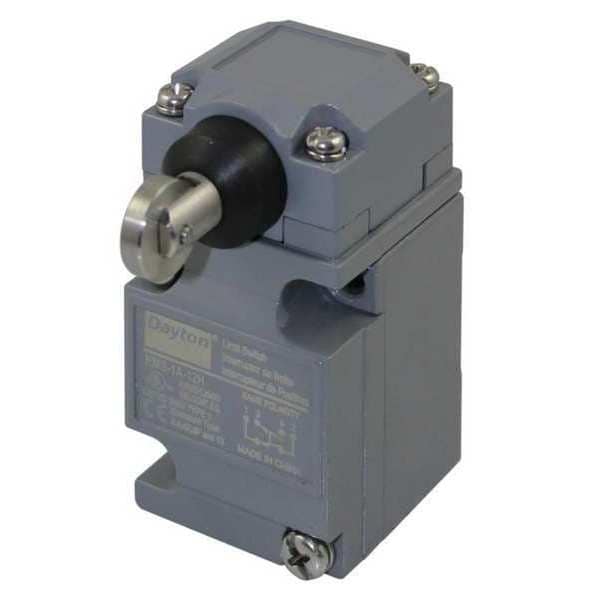 Dayton Heavy Duty Limit Switch, Plunger, Roller, SPDT, 10A at 600V AC, Actuator Location: Side ...