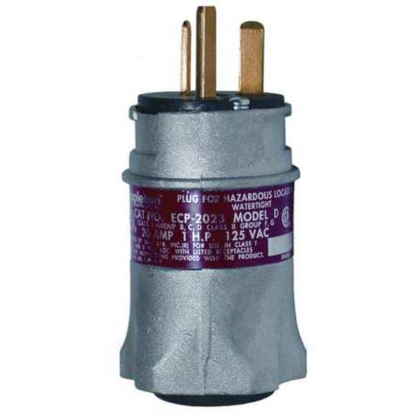 Appleton Electric Plug, 20A, 2P, 3W, Alum, NEMA 3, 3R, 7BCD, 9FG ECP ...