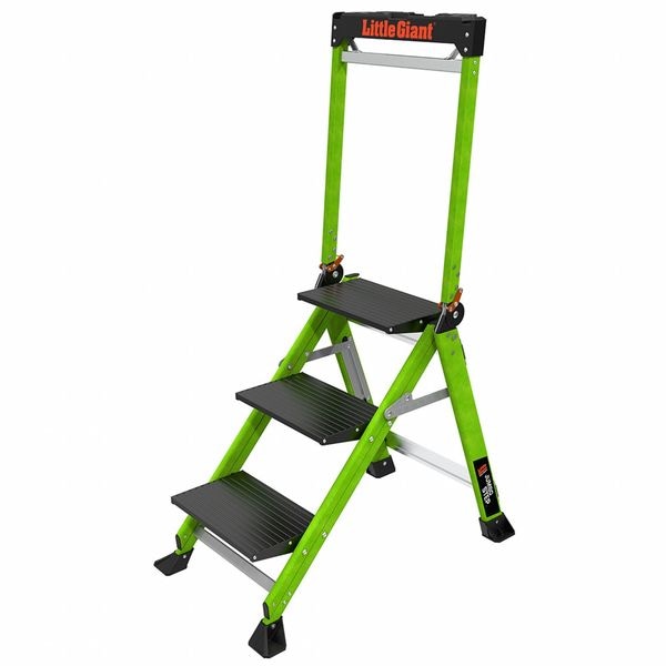 Little Giant Ladders Fiberglass Step Stool, Capacity 375 lb 11933 | Zoro