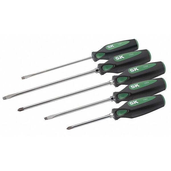 Sk Professional Tools Screwdriver Set, Slotted/Phillips, 5 Pc 86331 | Zoro