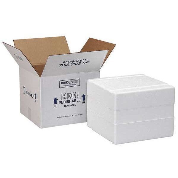 Polar Tech Industries Insulated Multi-Depth Bio Shipper Foam & Carton ...