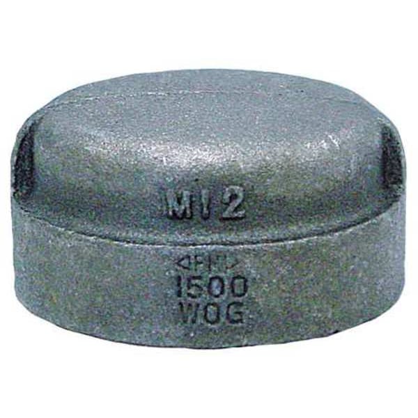 Anvil Cap Cap, 1" Pipe, FNPT, Malleable Iron, Class 3000 0318901345 | Zoro