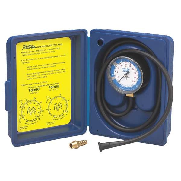 Yellow Jacket Gas Pressure Test Kit, Gas Line Pressure Test Kit, Low ...