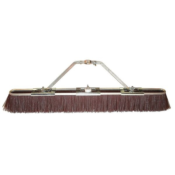 Tough Guy 29 in Sweep Face Push Broom Head, Stiff, Brown 12L012 | Zoro