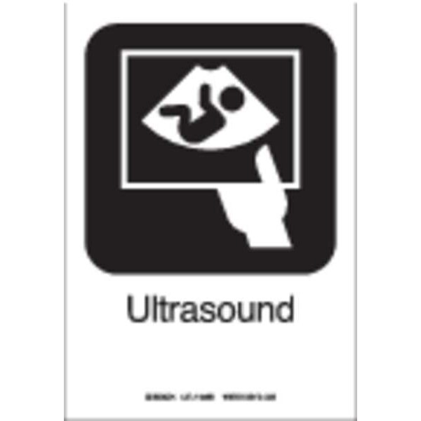 Brady Hospital Sign, 10"X7", Aluminum, Legend: Ultrasound, 142443 ...
